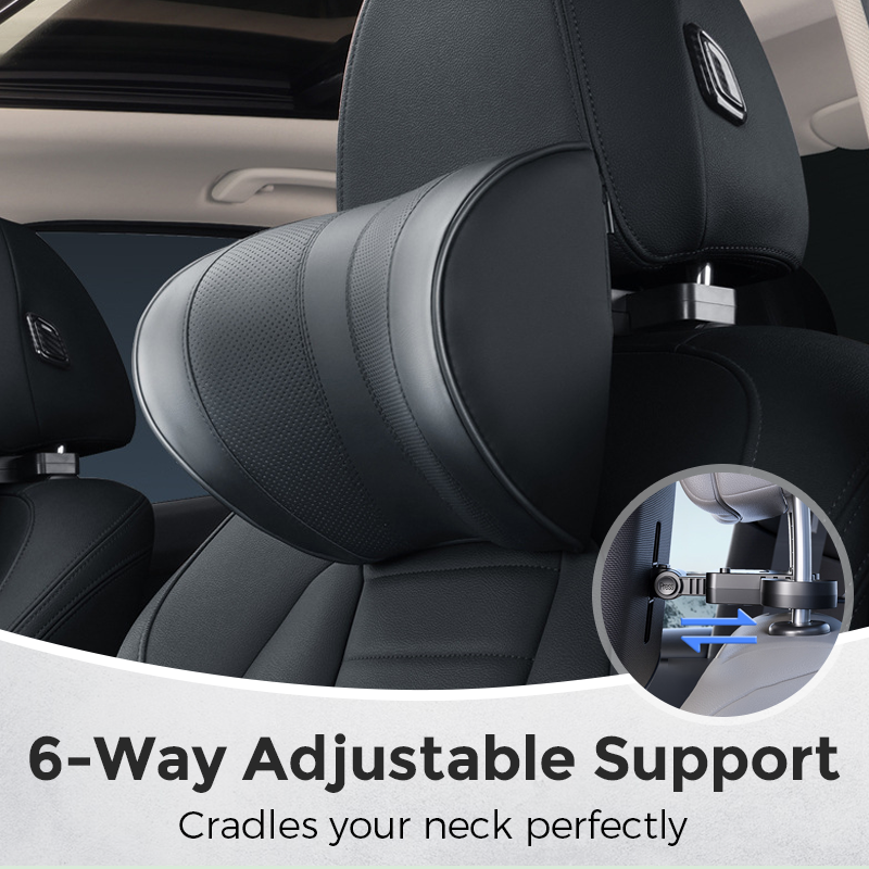 🔥Essential items for car owners👉Adjustable U-Shaped Car Headrest Pillo ...